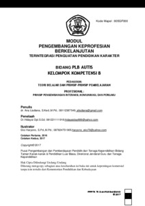 Modul pengembangan keprofesian berkelanjutan terintegrasi penguatan pendidikan karakter bidang ...